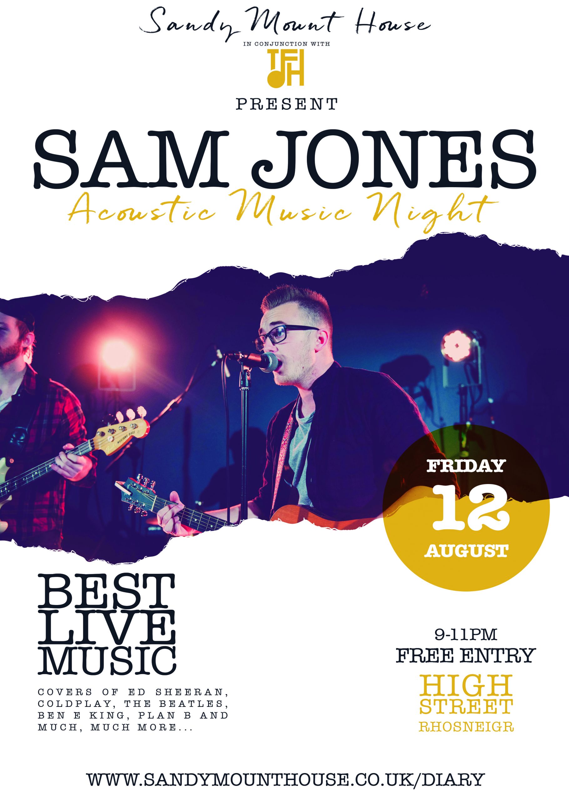Sam Jones – Acoustic Music Night | Sandy Mount House